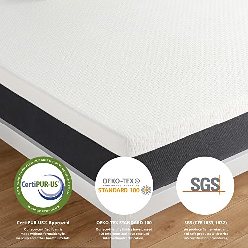 Olee Sleep Eos 10-Inch Memory Foam Mattress in Grey Queen | Pricepulse