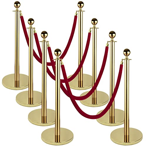 Stanchions Crowd Control Barriers Red Carpet Ropes And Poles Gold ...