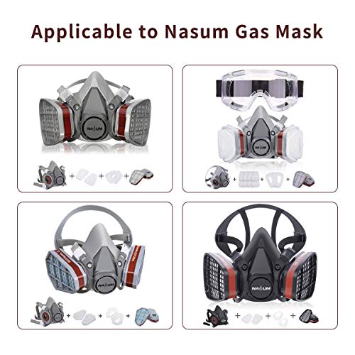 NASUM Face Cover Filters P-A-1 Filter, 2pcs Face Cover Filters + 2pcs ...