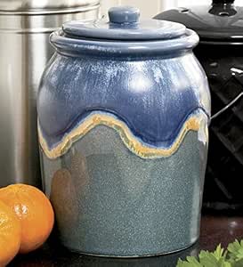 Amazon.com: Plow & Hearth Leakproof, Odor-Free 1-Gallon Glazed Ceramic ...