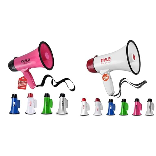 PYLE-PRO Portable Megaphone Speaker Siren Bullhorn - Compact and ...