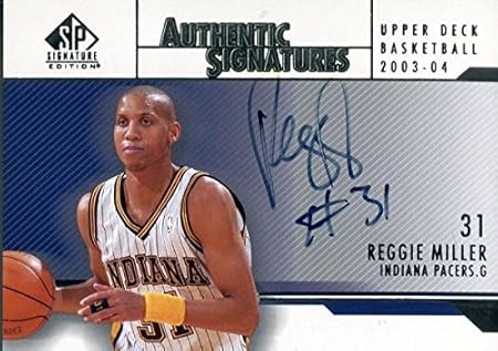 Reggie Miller Autographed 2004 Upper Deck SP Card - Basketball ...