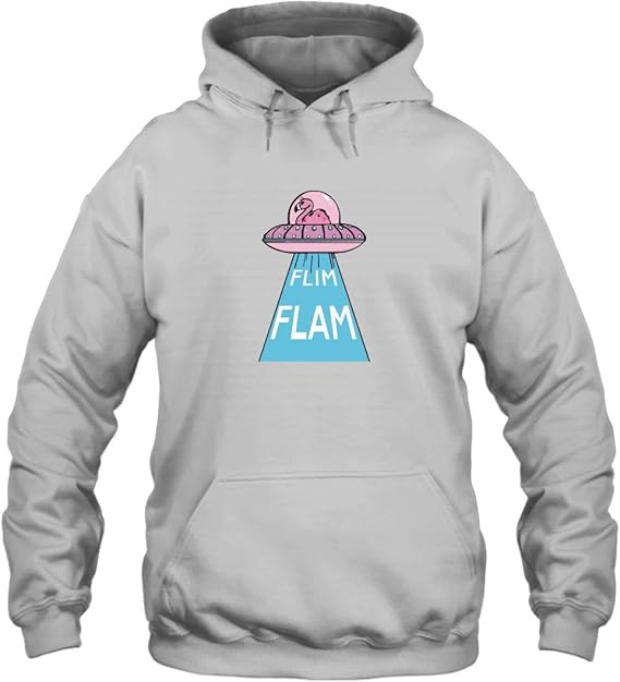 Amazon.com: Flimflam Merch UFO Hoodie White: Clothing
