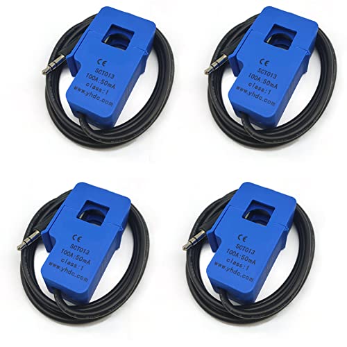 SYUAB 4Pcs 100A/50mA SCT013000 Non-invasive Split Transformer Sensor ...