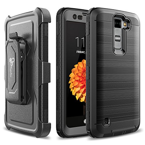 LG Phoenix 2 Case, LG Escape 3 Case, LG K8 Case, NageBee [Brushed Metal ...