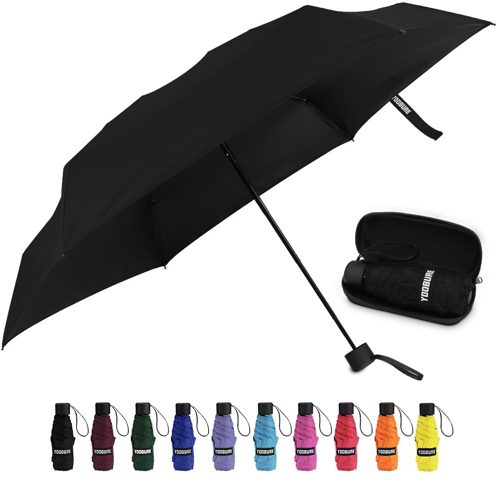 Yoobure Small Mini Umbrella with Case Light Compact Design Perfect for ...