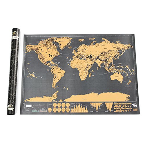 Notch Human Beings Scratch Off World Map Developmental Toys World ...