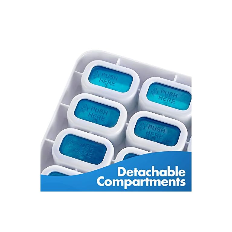 Monthly Pill Organizer - (Pack of 2) 31 Day Pill Organizer with Large ...