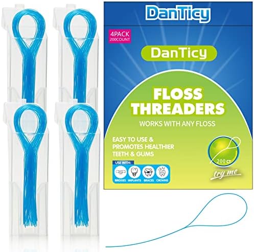 سعر DanTicy Floss Threaders,Deep Clean Floss for Braces, Bridges, and ...