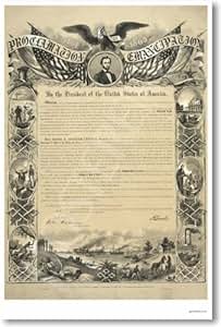 Amazon.com: The Civil War: Emancipation Proclamation - Classroom Poster ...