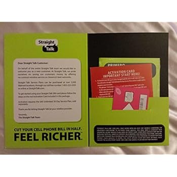 Amazon.com: Straight Talk SIM Card for T-mobile or Compatible GSM Phones (REGULAR SIZED SIM CARD ...