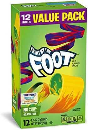 Betty Crocker Fruit Snacks, Fruit by the Foot, Variety Snack Pack, 0.75 ...