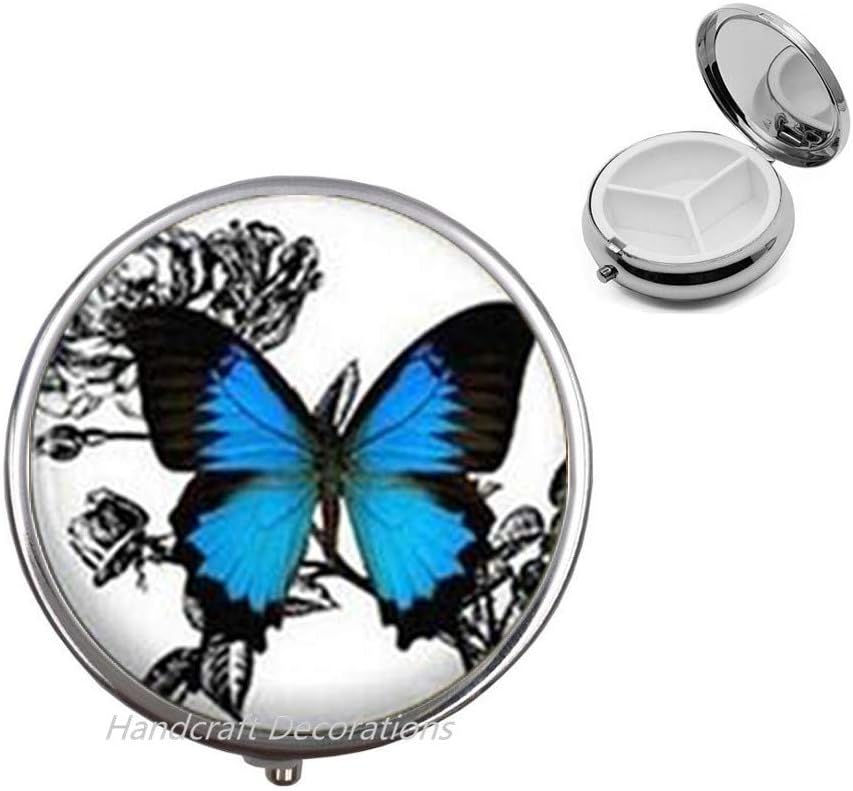 Amazon.com: Butterfly Pill Box,Butterfly Charm,Insect Pill Box ...