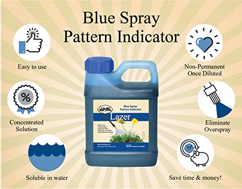 Liquid Harvest Lazer Blue Concentrated Spray Pattern Indicator - 16 ...