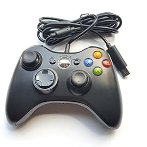 Amazon.com: Crifeir Wired Controller for Xbox 360(Black): Computers ...