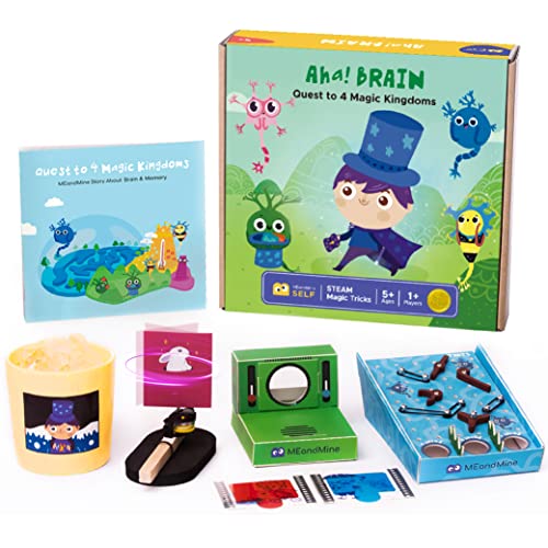 MEandMine Aha! Brain - 4-in-1 Science Kit - Mystery Box for Critical ...