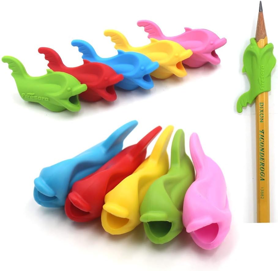 Firesara Pencil Grips Silicon Universal Ergonomic Hand Writing Aid ...