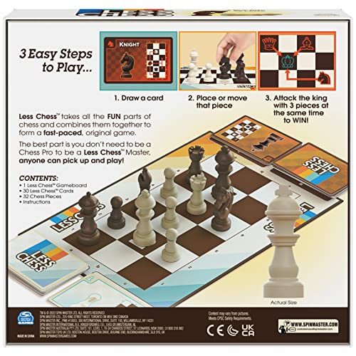 Less Chess- A New Take on Chess from Spin Master Games 2-Player Adult ...