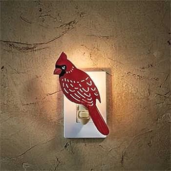 Amazon.com: Red Cardinal Bird Night Light Stained Glass: Home Improvement