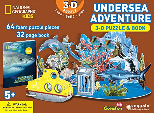 National Geographic Kids - Undersea Adventure 3-D Puzzle & Book: Edited ...