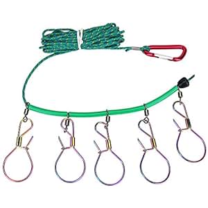 Amazon.com : Stainless Steel Fishing Stringer Fish Lock Buckle Durable ...