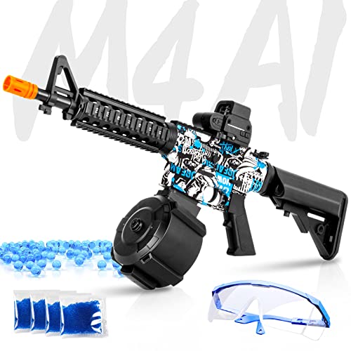 Voluart Splat Gun- Gel Ball Blaster M4 Pro Gun with High Capacity Drum ...