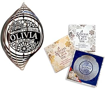 Christmas Tree Spinners Tree Spinner-Merry Christmas, Silver: Amazon.co ...