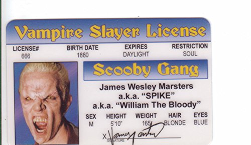 Buy James Marsters SPIKE From Buffy the Vampire Slayer Novelty Drivers ...