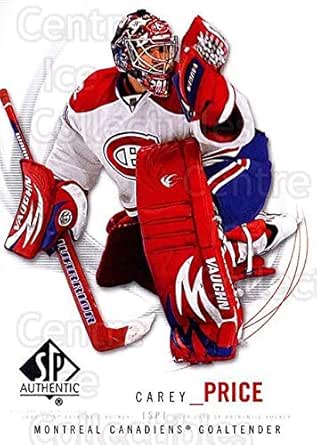 Amazon.com: (CI) Carey Price Hockey Card 2009-10 SP Authentic (base) 5 ...