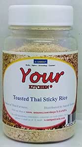 Amazon.com : Yours Kitchen - Toasted Rice or Thai Sticky Rice Powder ...