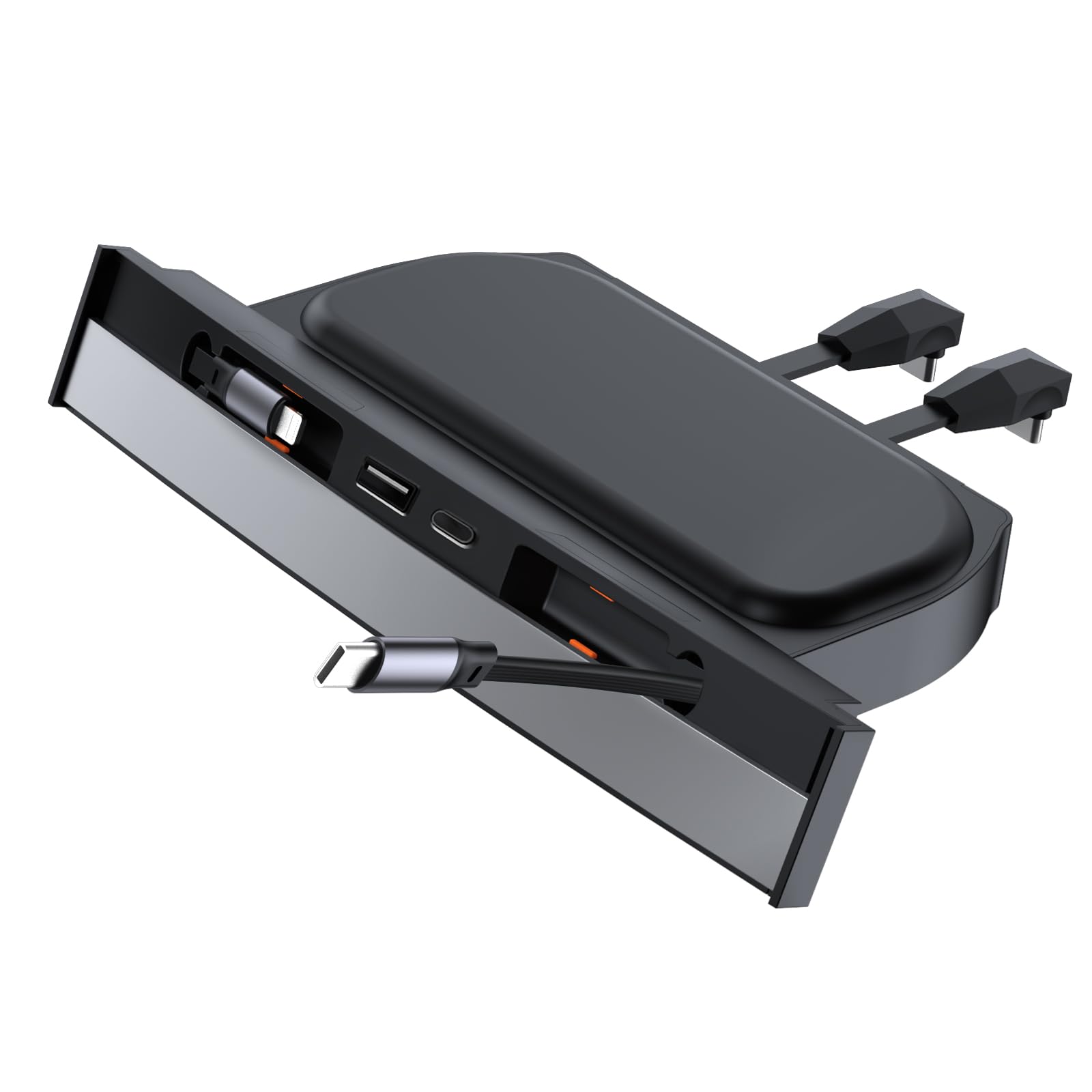 YONZEE Retractable USB Hub for Tesla Model Y (2021-2024) & Model 3 ...