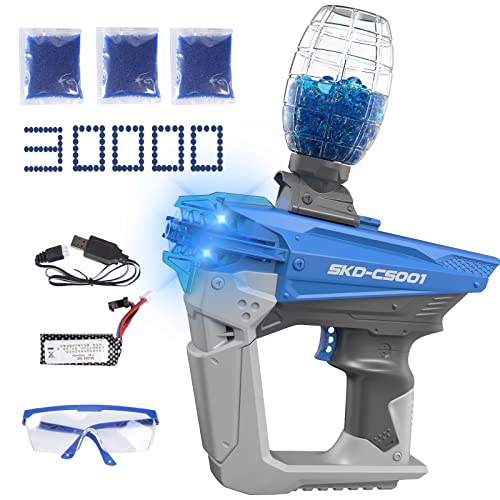 Gel Ball Blaster,Splatter Ball Blaster Toy with Flash Light with 30000 ...