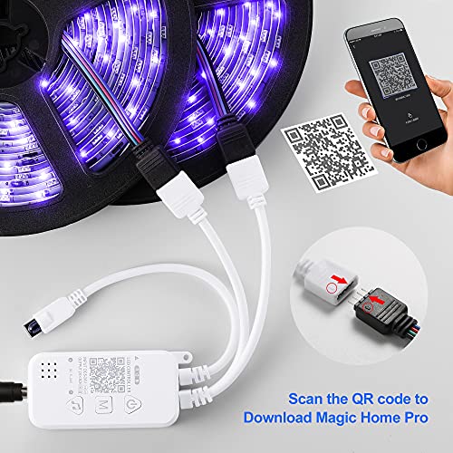 Led Controller and Led Light Remote Replacement for 10mm 4-pin RGB Led ...