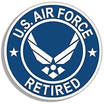 Amazon.com: MAGNET 4x4 inch Round U.S. Air Force RETIRED Sticker (USAF ...