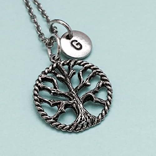 Amazon.com: Tree of life necklace, tree of life charm, tree necklace ...