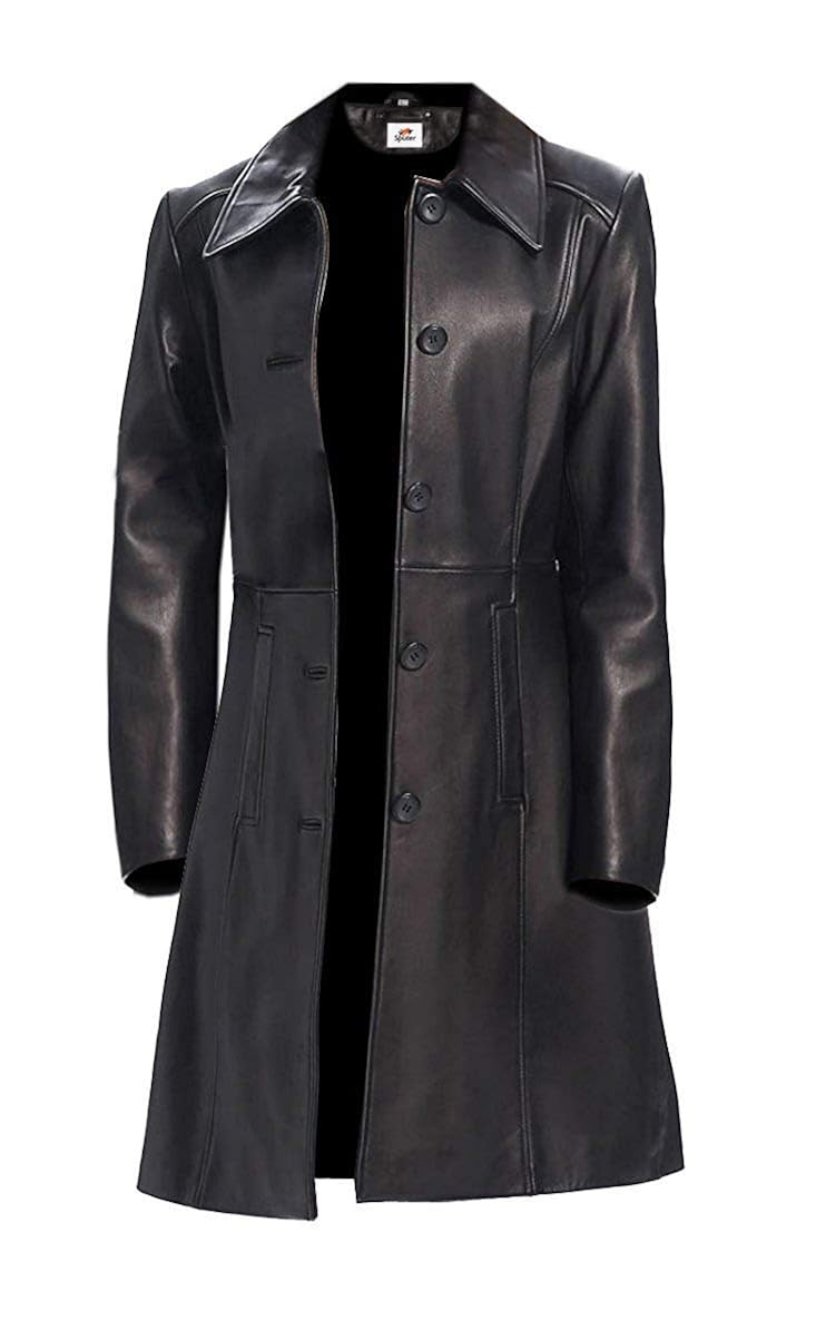 Womens Long Leather Trench Coat – Tradingbasis