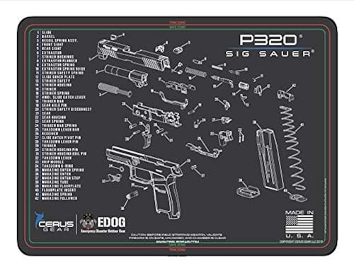 EDOG P320 Gun Cleaning Mat - Schematic (Exploded View) Diagram ...