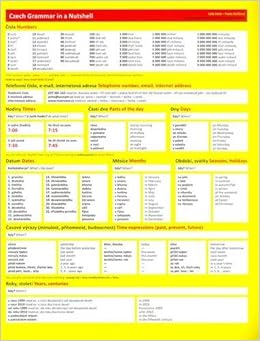 Czech Grammar in a Nutshell (Czech Edition): Hola, Lida: 9788087481110 ...
