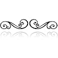 Amazon.com: Metal Scroll Wall Art Decor Rustic Iron Wall Scroll ...