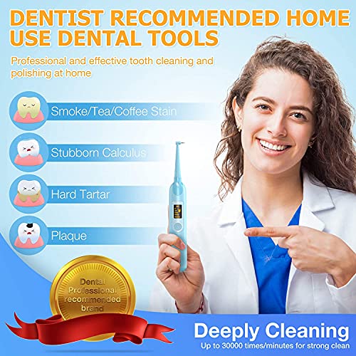 Electric Tartar Plaque Remover for Teeth - Ultrasonic 5 Modes Teeth ...