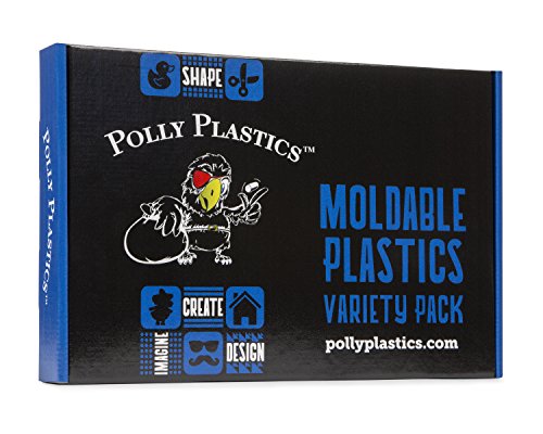 Polly Plastics Moldable Plastic Variety Pack – Moldable Pellets, Sheets ...