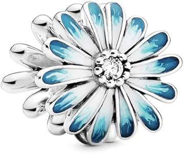 Amazon.com: PANDORA Blue Daisy Flower, Mixed Enamel: Jewelry
