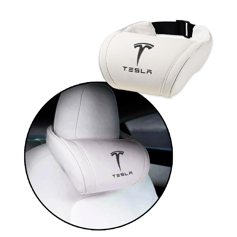 CoolKo Tesla Model S X 3 Y & Cybertruck Car Headrest Neck Pillow ...