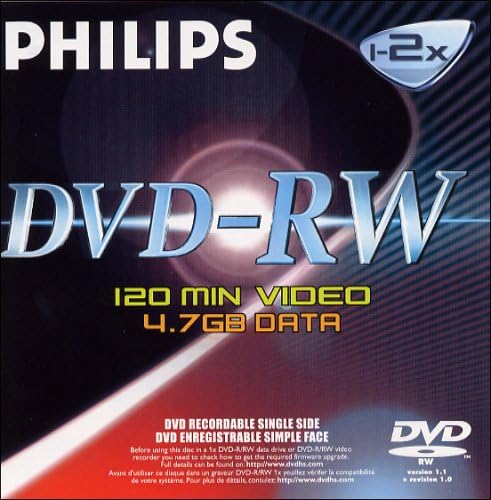Philips DVD-RW Discs (5 Pack): Amazon.co.uk: Computers & Accessories