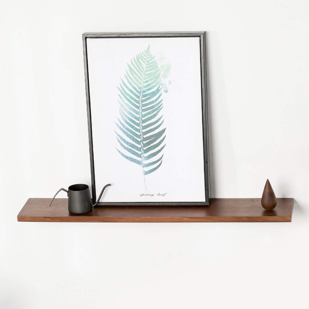 Buy INMAN HOME 90CM Rustic Solid Walnut Timber Block Floating Shelf ...