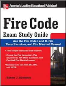 Fire Code Exam Study Guide: Davidson, Robert J.: 9780071493734: Amazon ...