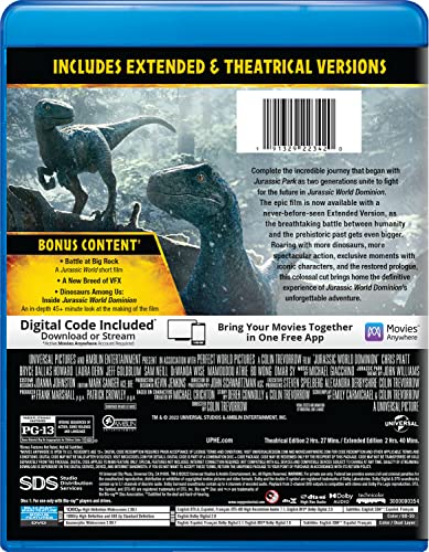 Jurassic World Dominion - Blu-ray + DVD + Digital on Galleon Philippines