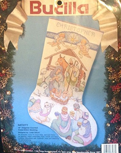 Nativity Christmas Stocking Counted Cross Stitch Kit 83036