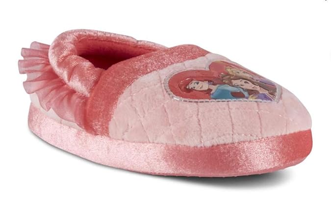 Buy ACI International Disney Princess Slippers for Toddler Girls (9-10 ...