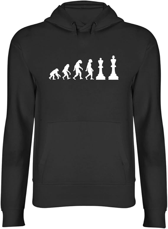 Shopagift Unisex - Evolution of Chess Hoodie Hooded Top: Amazon.co.uk ...